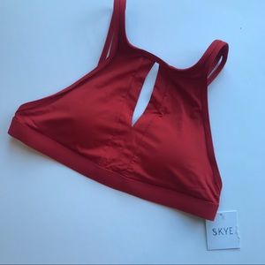 Skye Swimwear | Swim | Skye Swimwear Bikini High Neck Nwt Orange | Poshmark